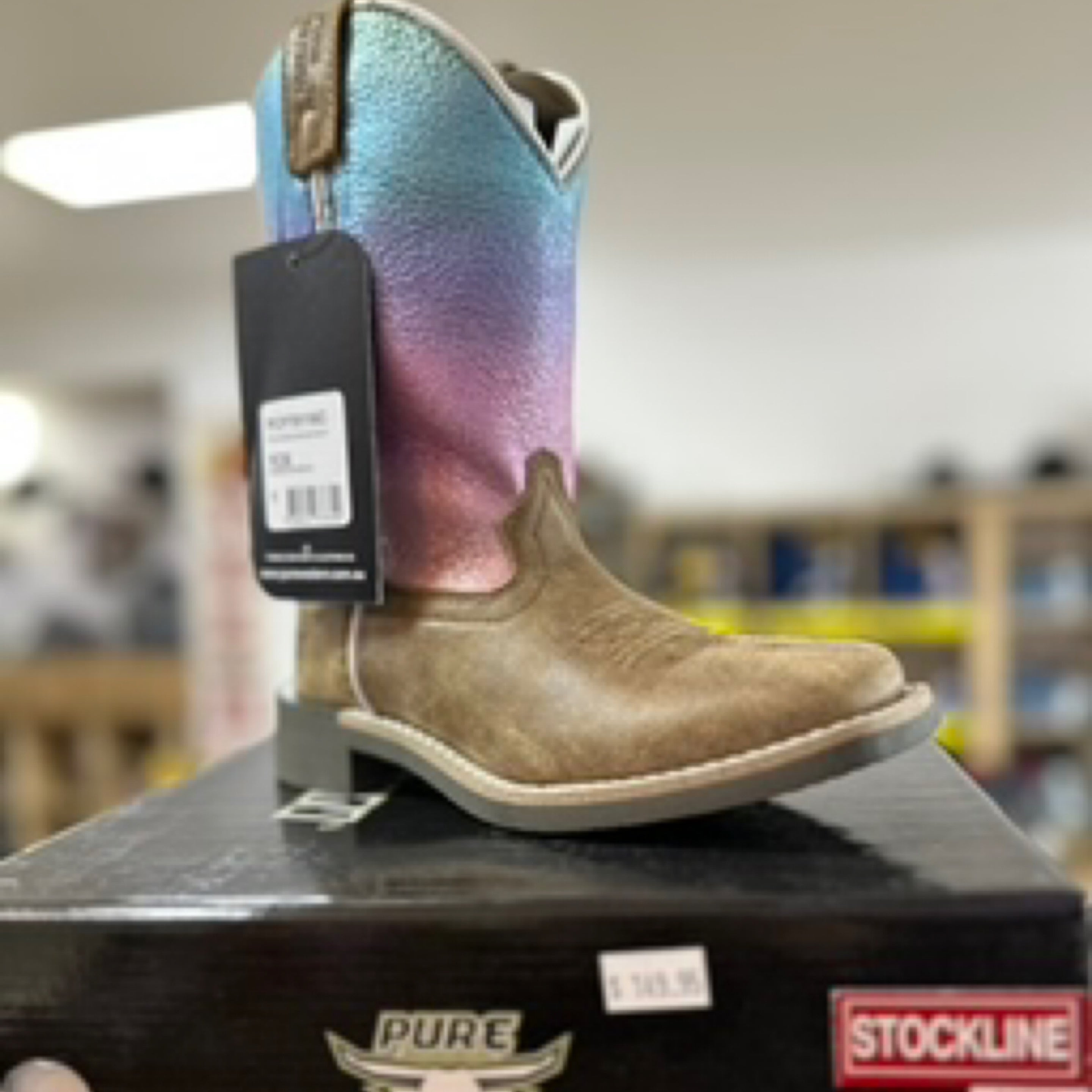 Pure Western Childrens Maggie Boot - Rainbow | Goulburn Western Wear