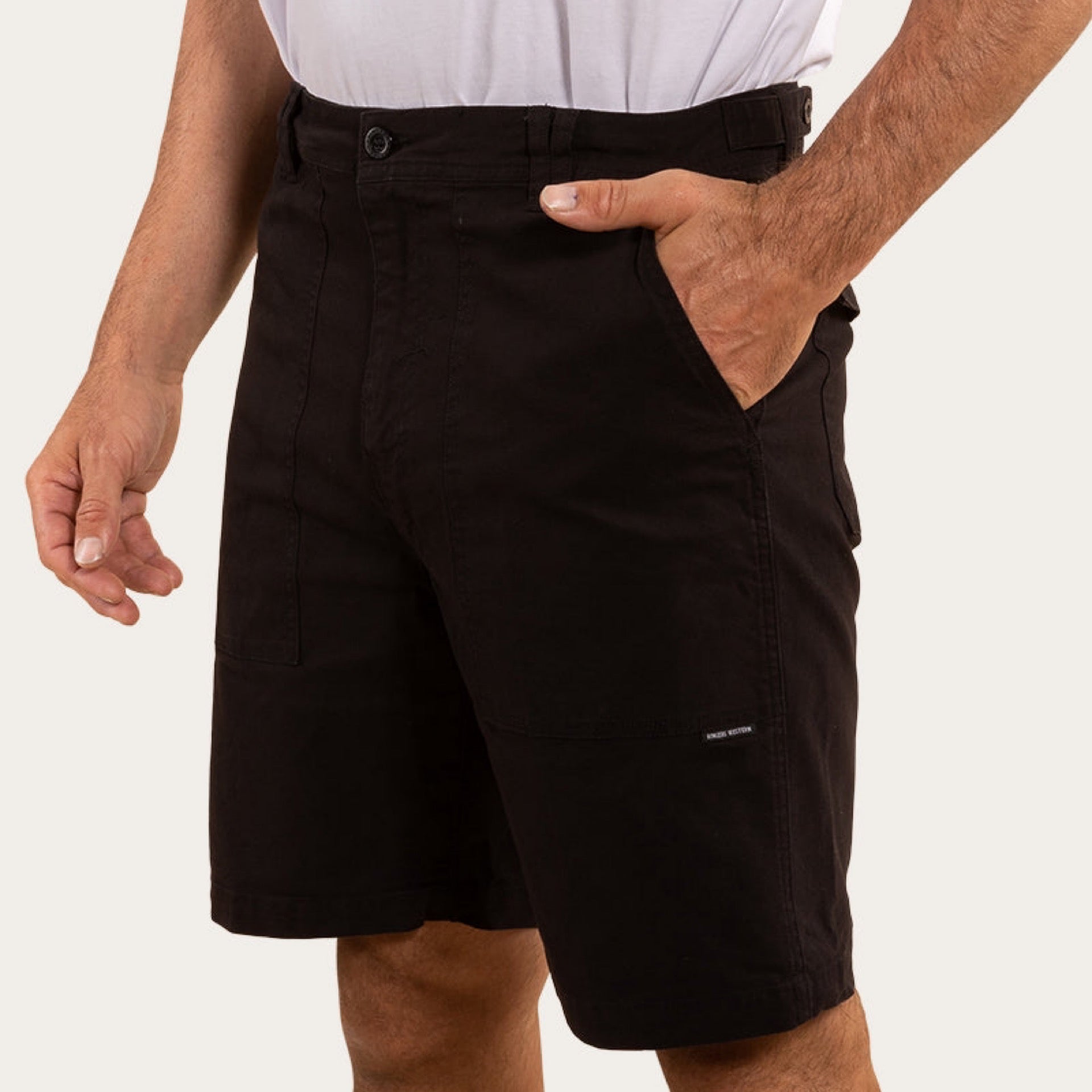 Ringers Lancaster Mens Cargo Work Short - Black | Goulburn Western Wear