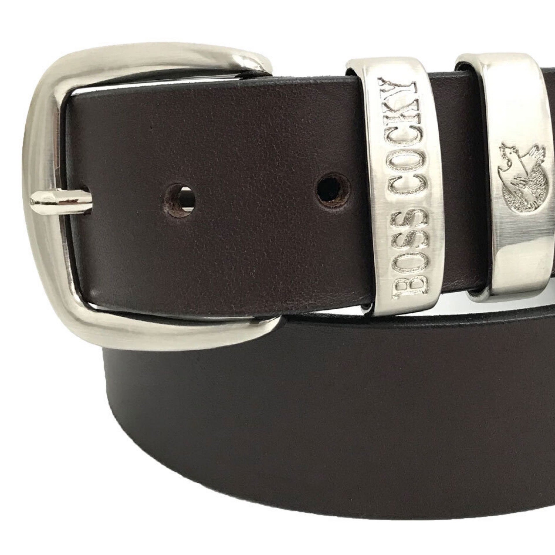 Boss Cocky Muster Double Loop 40mm Belt - Dark Brown | Goulburn Western ...