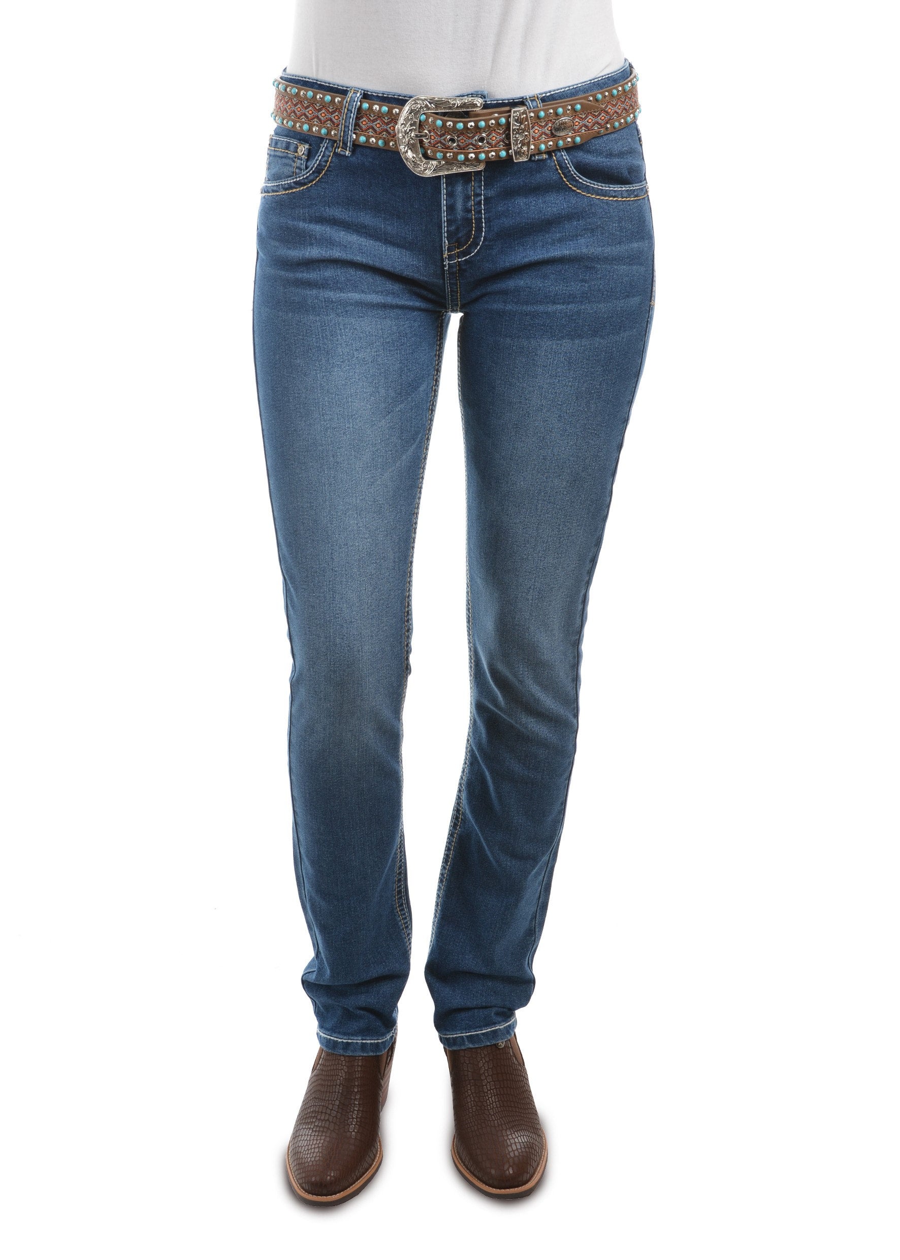 Pure Western Womens Jeans 32L - Ada Skinny Leg | Goulburn Western Wear