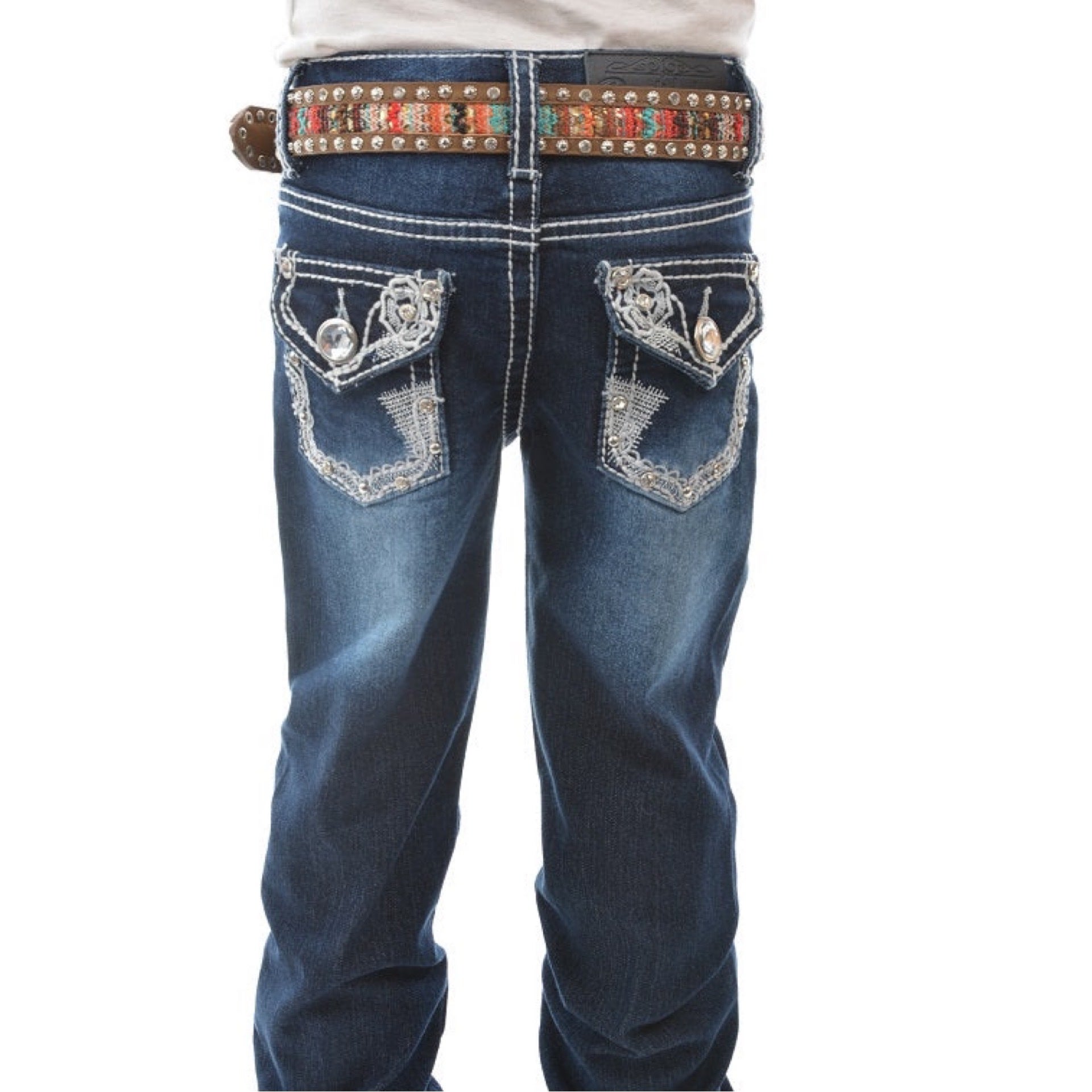 Pure Western Girls Daisy Boot Cut Jeans - Midnight | Goulburn Western Wear